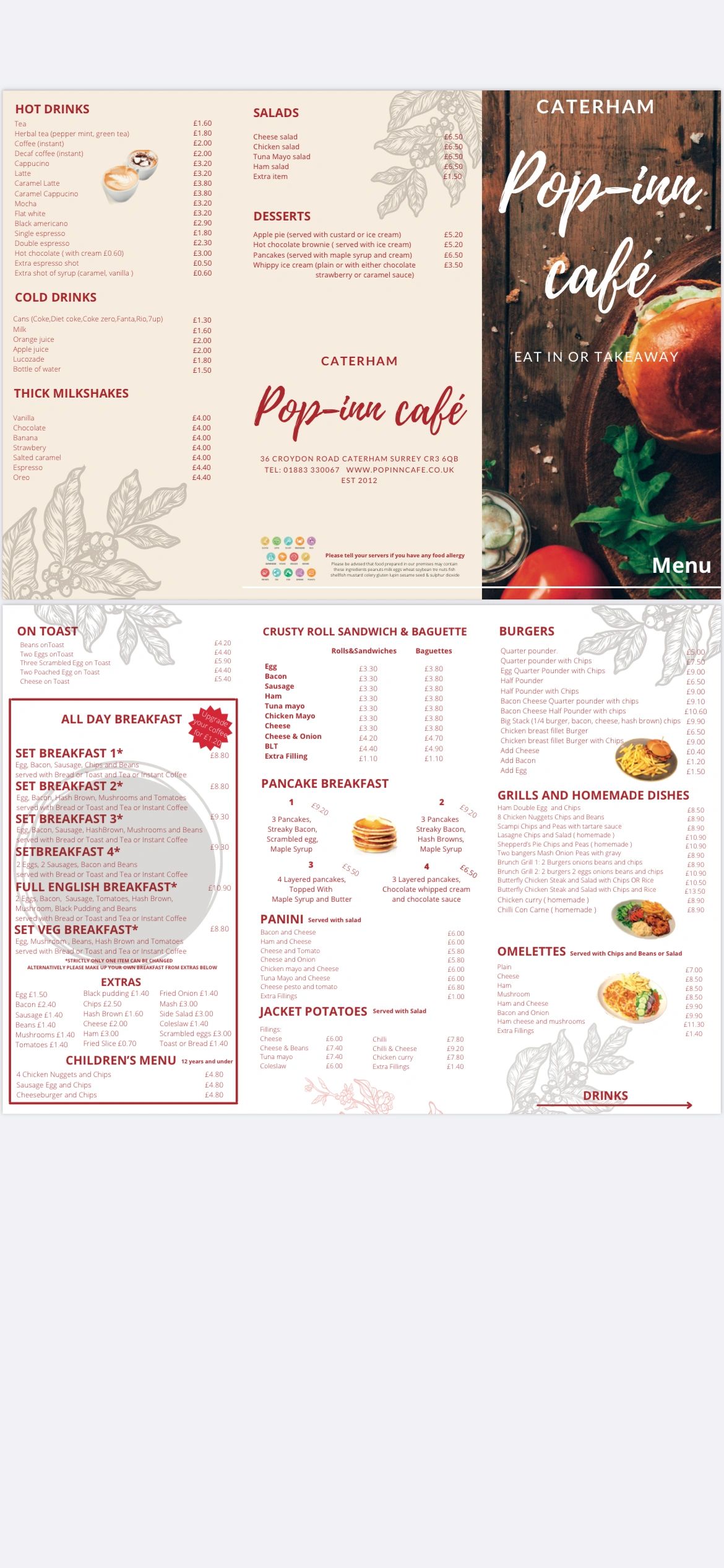 Pop Inn Cafe, Caterham - Pop inn cafe - Caterham, England