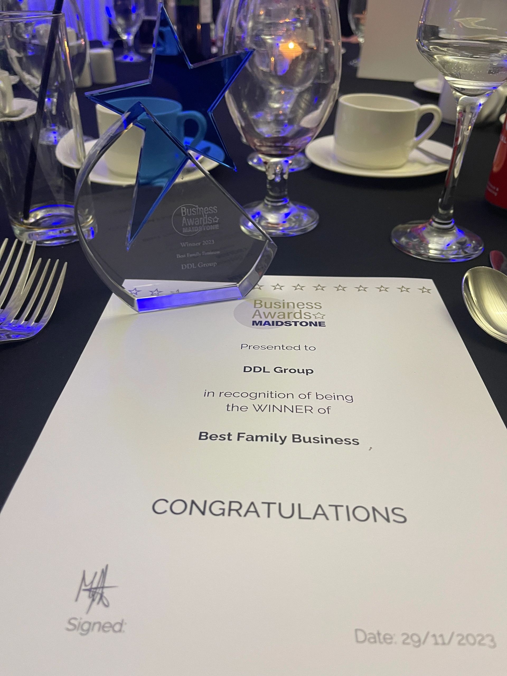 Kent Business Awards 2023 - Best Family Business WINNER!!