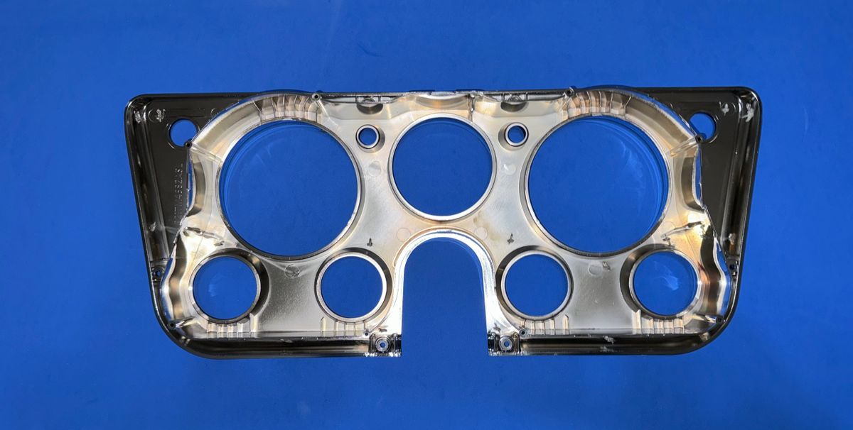 Chrome dash bezel, gauge cluster