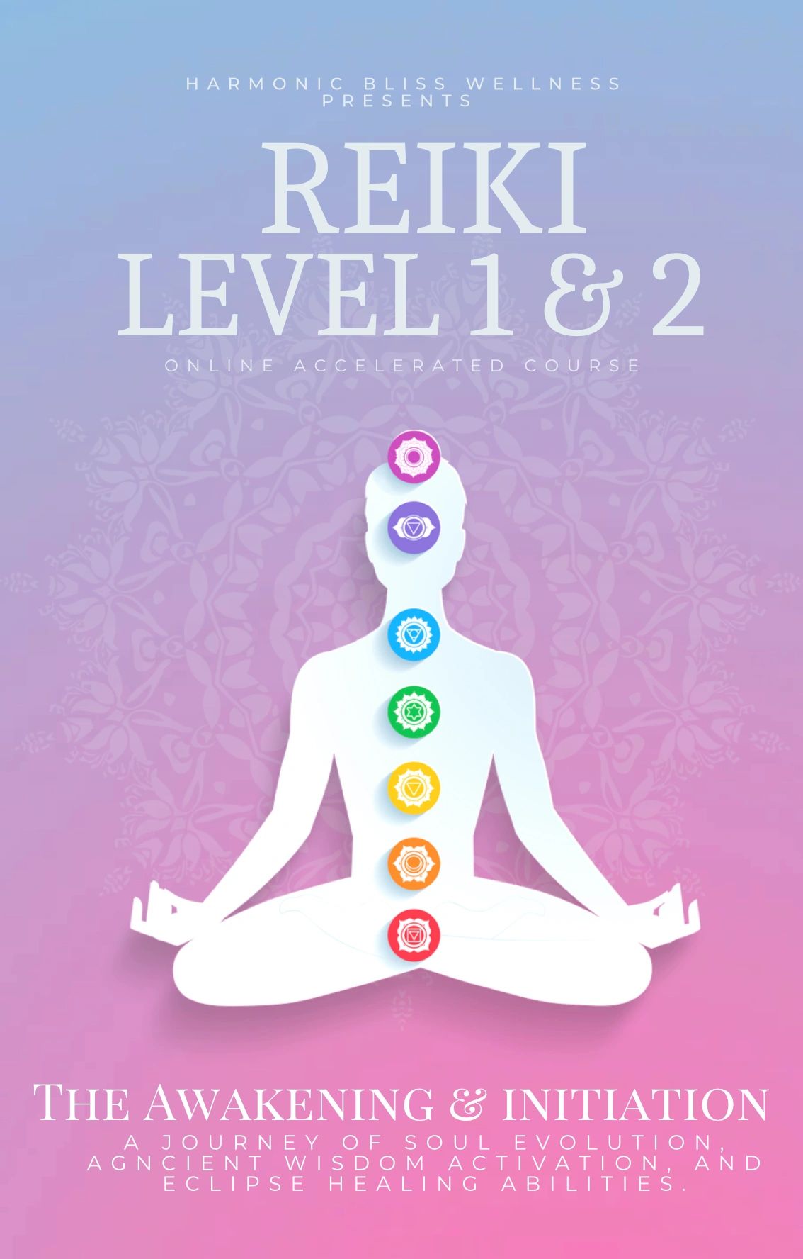 Reiki Level 1 & 2 - The Awakening & Initiation - Online Zoom Course