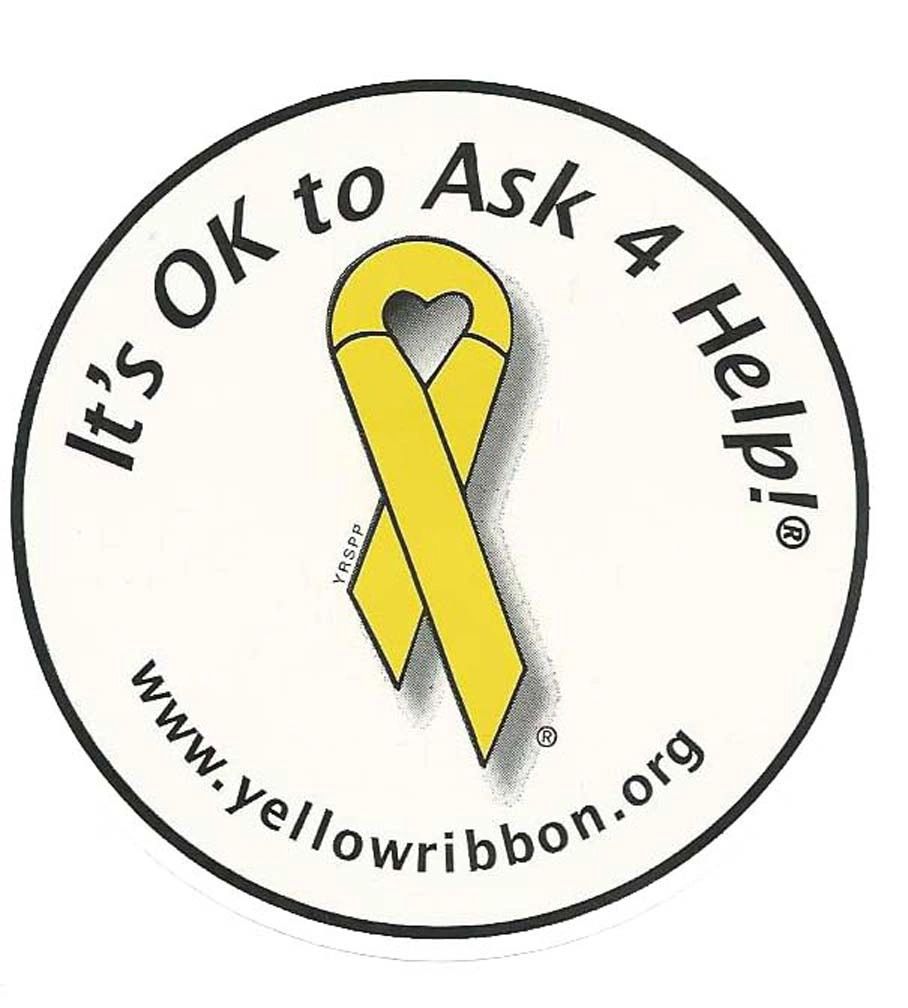Yellow Ribbon Sticker (3″ Round- Roll Of 1,000)