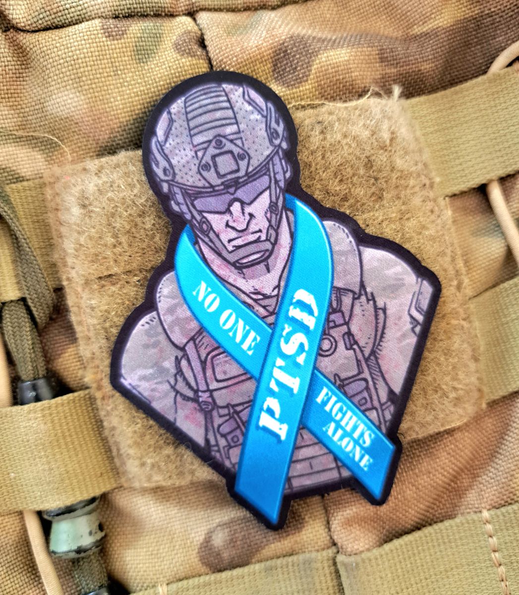 PTSD Support Ribbon Velcro Patch