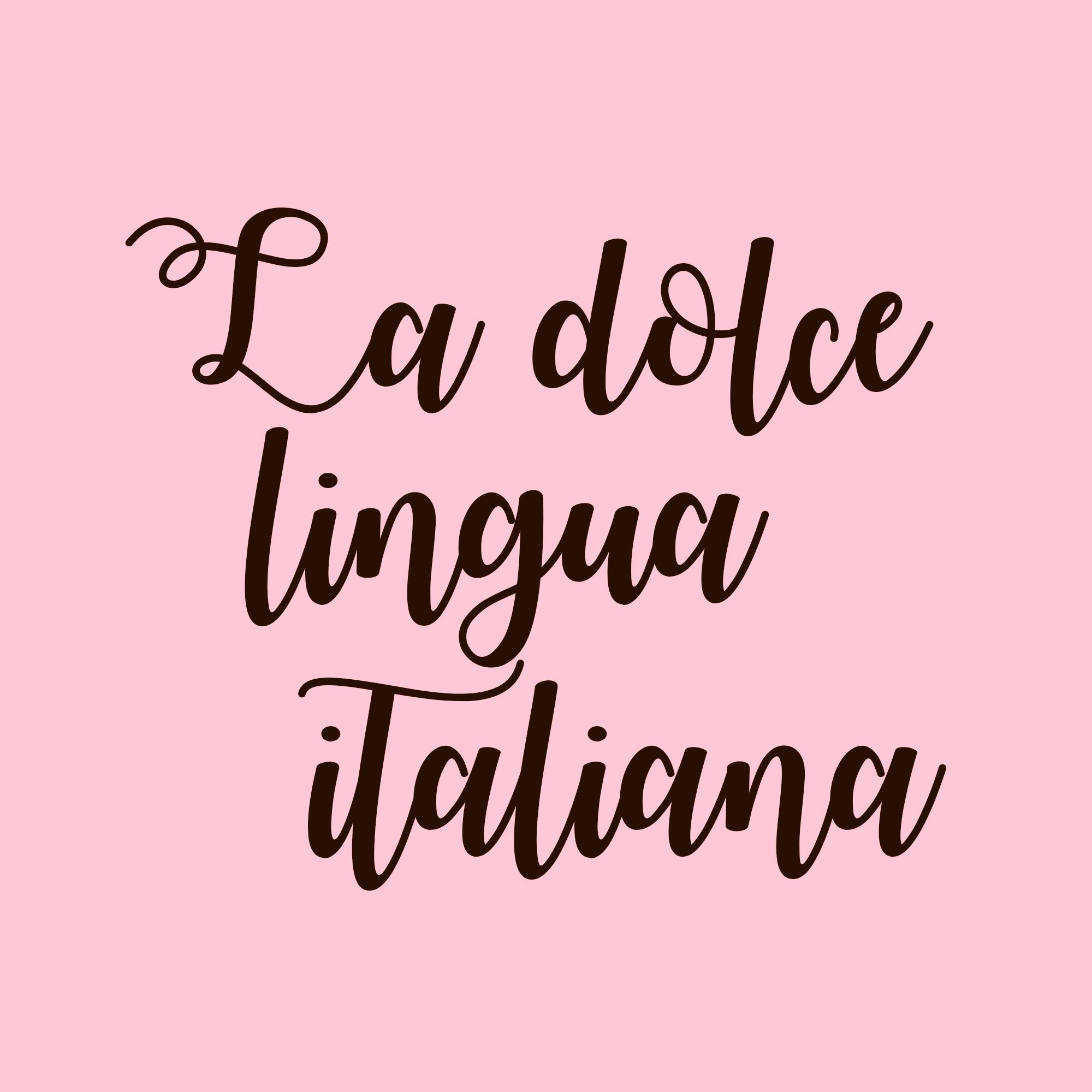 Italian Lessons - La Dolce Lingua Italiana