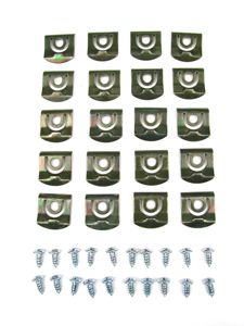 1966-67 B-Body Hardtop Rear Window Trim Clip Set