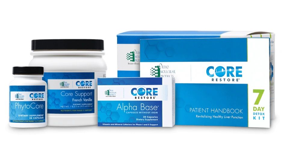 Core Restore 7-Day Detox Kit Vanilla Orthomolecular Products 690007