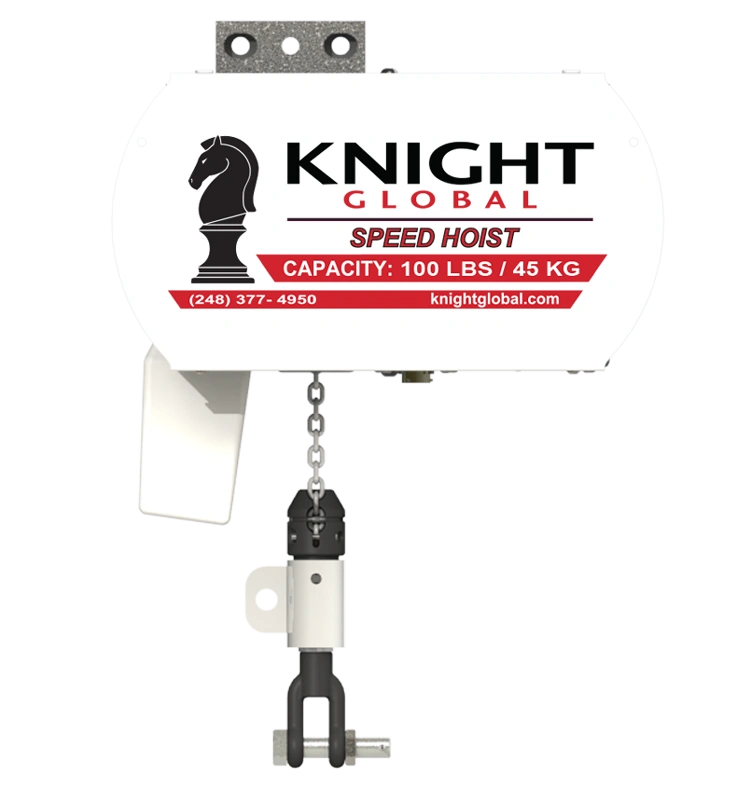 Knight KSH400SS-2401-006 | SDS Speed Hoist, 240VAC Single Phase, 400lb ...