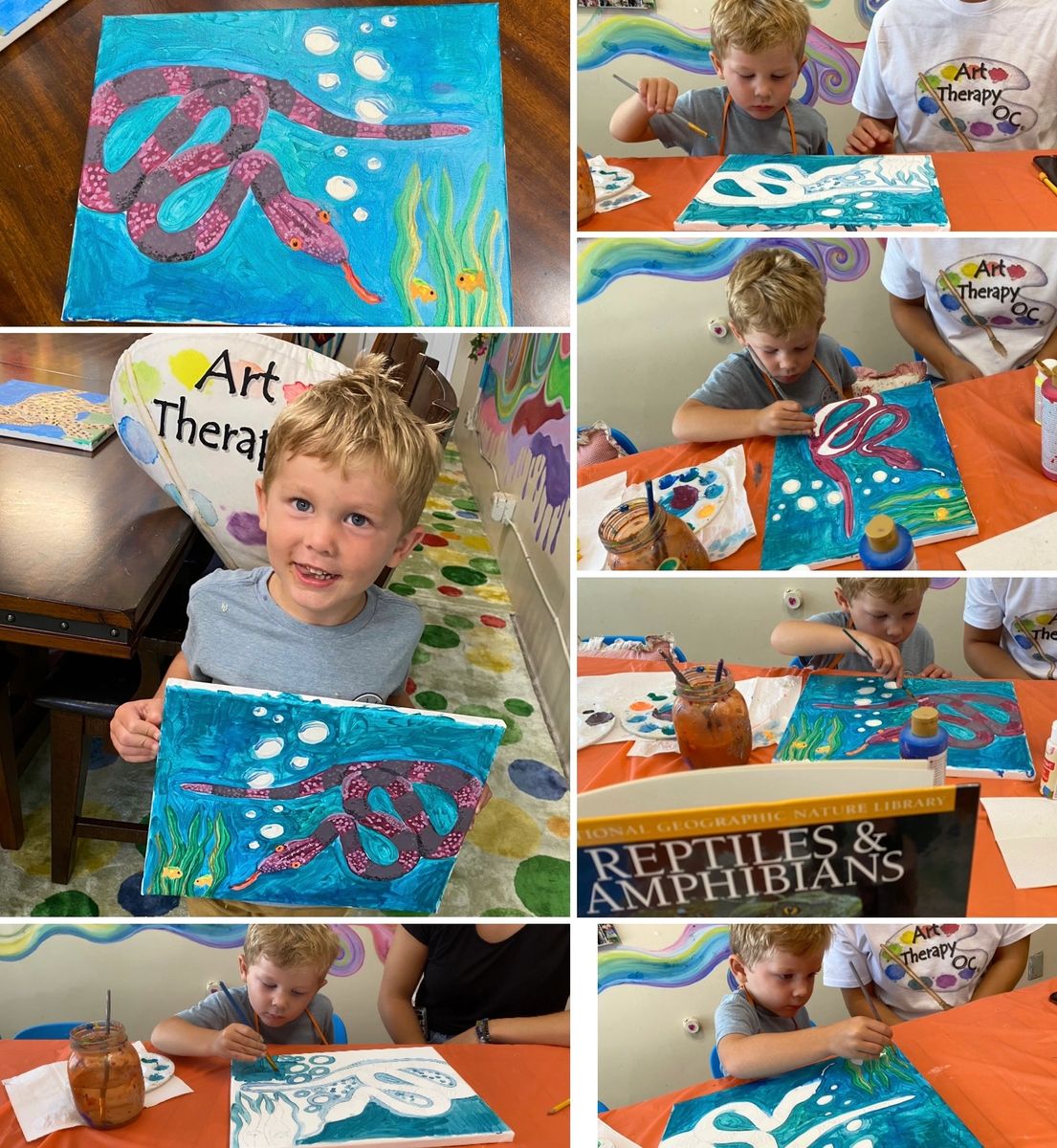 Rad Reptiles-Leaping Lizards! & Dragon & Dinosaur Days. Draw & Paint