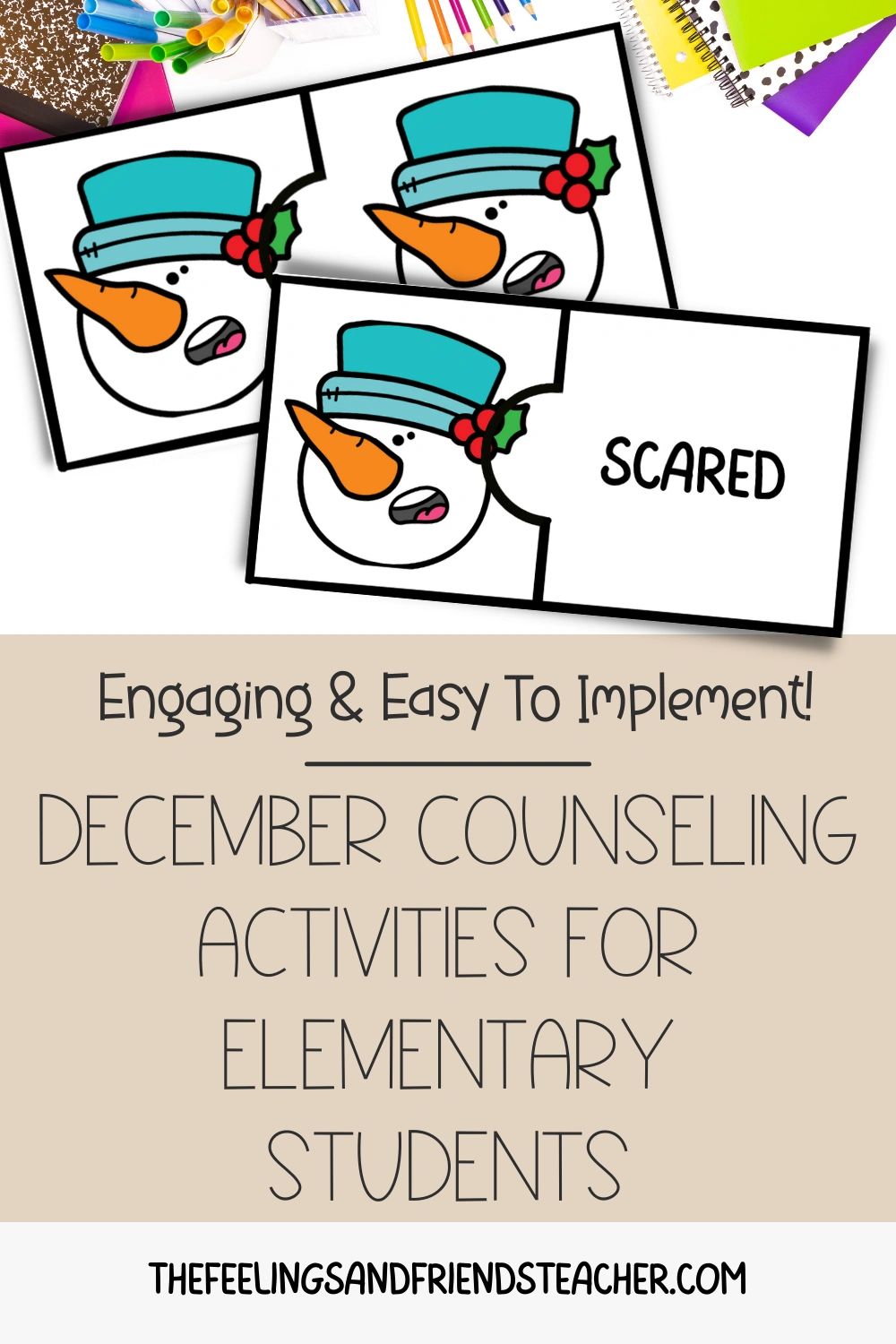 December Counseling Activities for Elementary Students