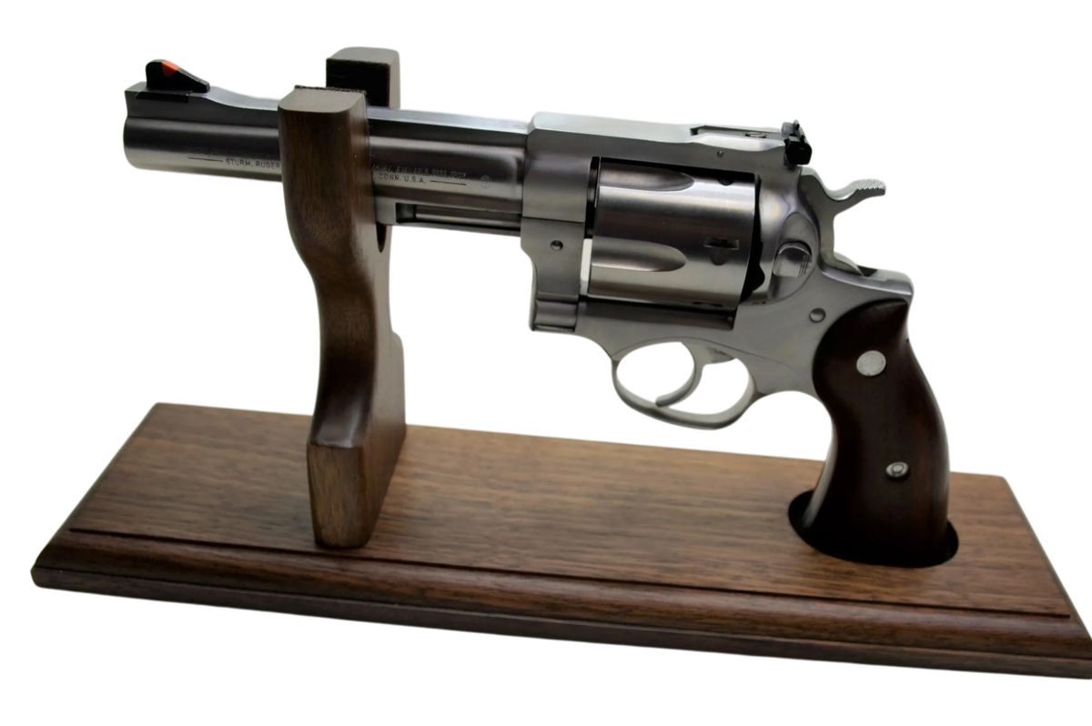 Revolver Stand for Storage in Gun Safe and Display Stand
