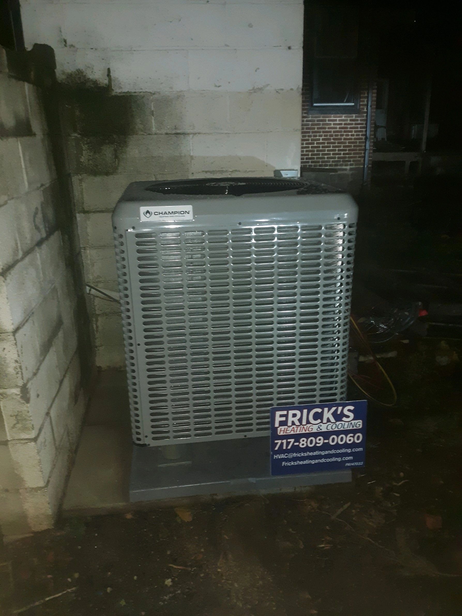 New outside unit