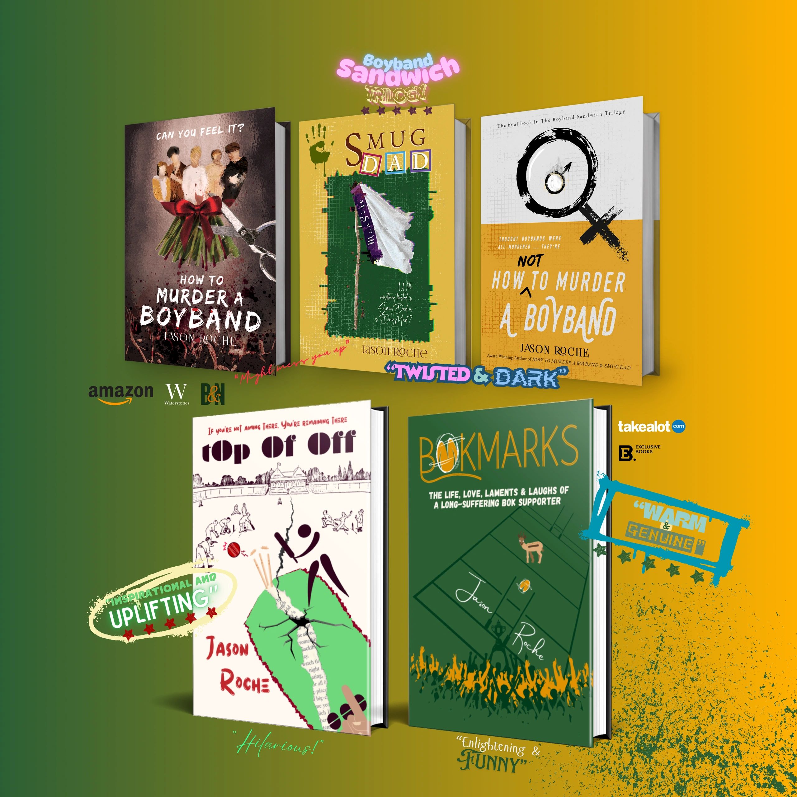 Jason Roche (Author) - Book Novel Boyband, Boyband Murder Celebrity