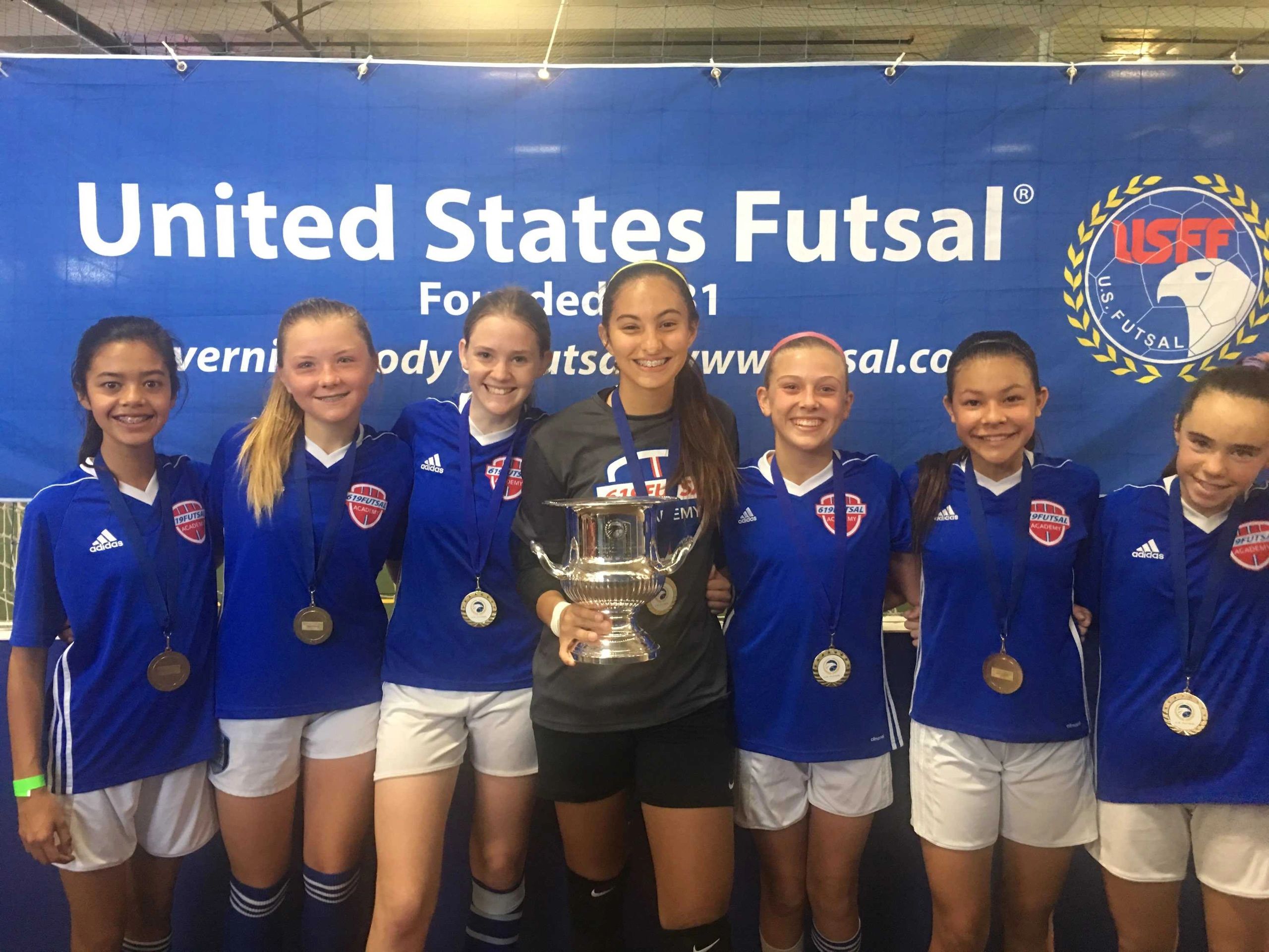619Futsal Academy G-U14 Win USYF Regional Tournament