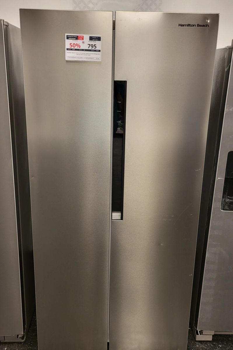 Hamilton Beach 33 in. 15.6 cu. ft. Counter Depth Side by Side ...