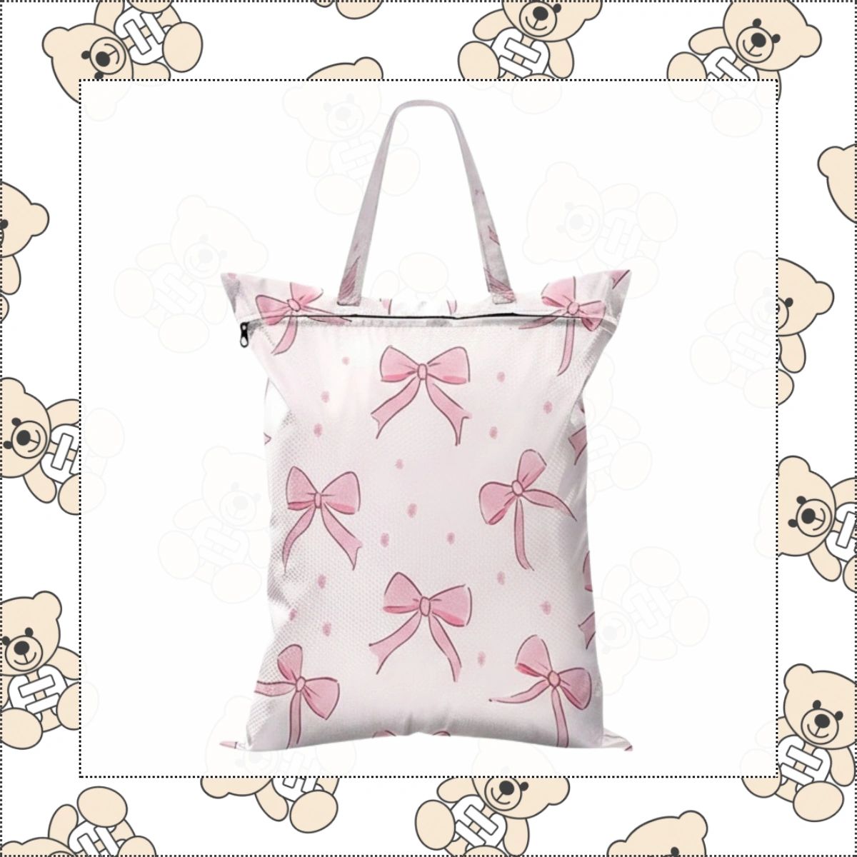 Pink Bows Large Scoliosis Brace Bag