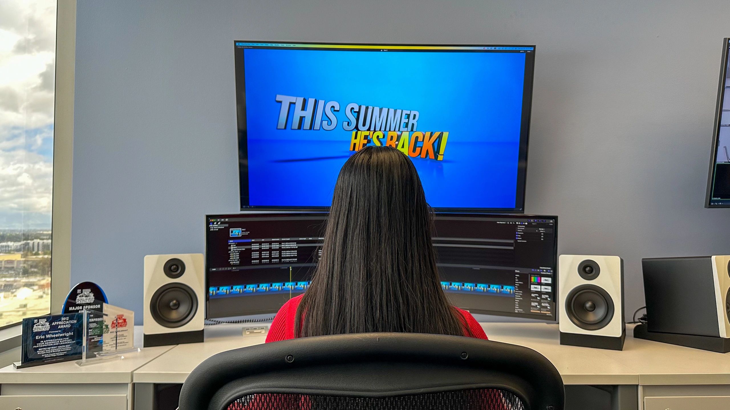 Video Editing Room Setup