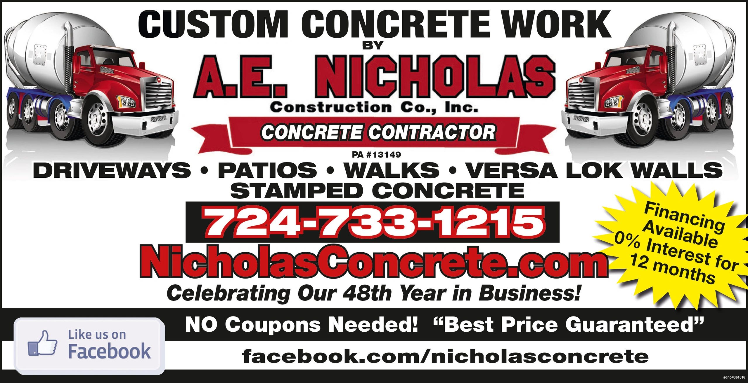 Nicholas Concrete - Concrete Contractor, Concrete Driveways