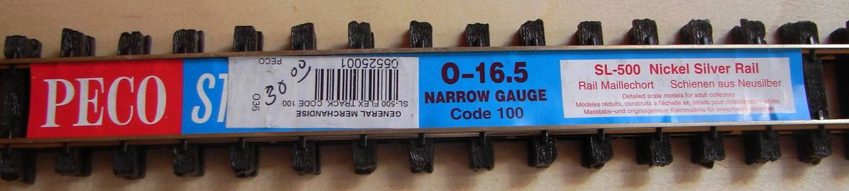 Peco On30 code 100 track