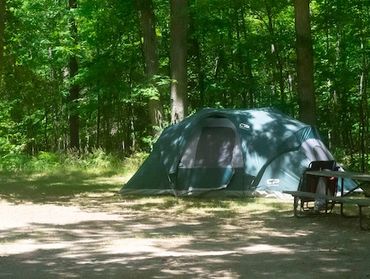 The Higgins Lake Campground - Tent Campground, Truck Tent Camping ...
