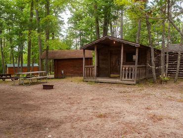 The Higgins Lake Campground - Outdoor Getaways, Miniature Cabins, Pet ...