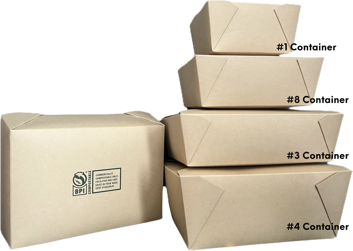 Take-out Container Fold Top Boxes