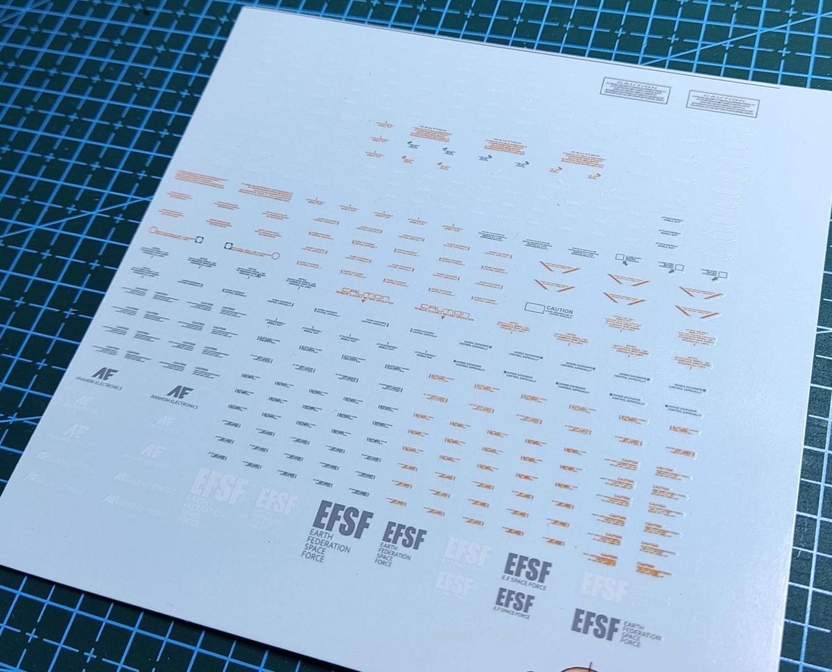 High Quality Water Slide Decal EFSF AE (100mm X 100mm)