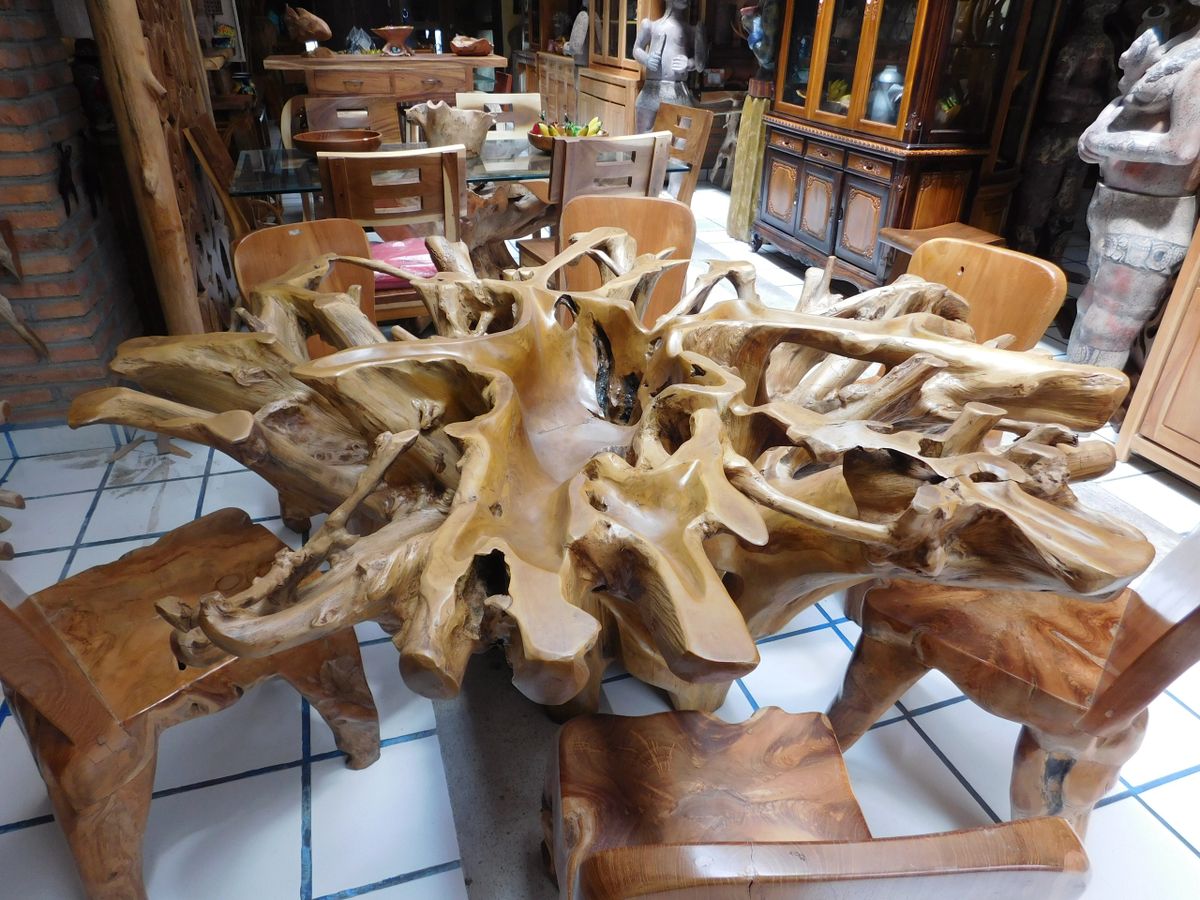 TEAK ROOT 70IN DIAM