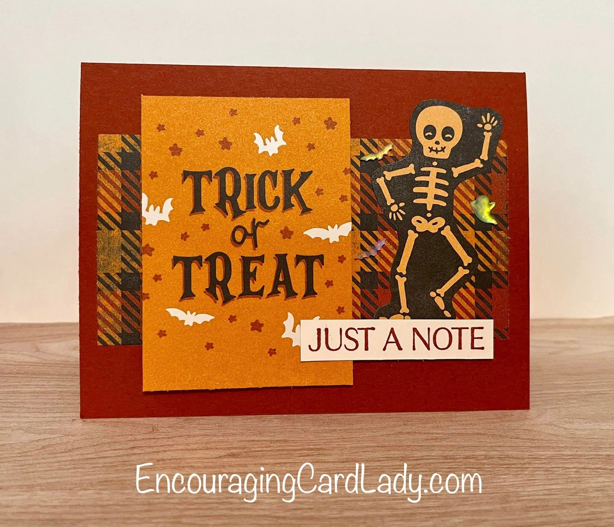 Skeletons & Style: Crafting with Stampin' Up's Them Bones Paper