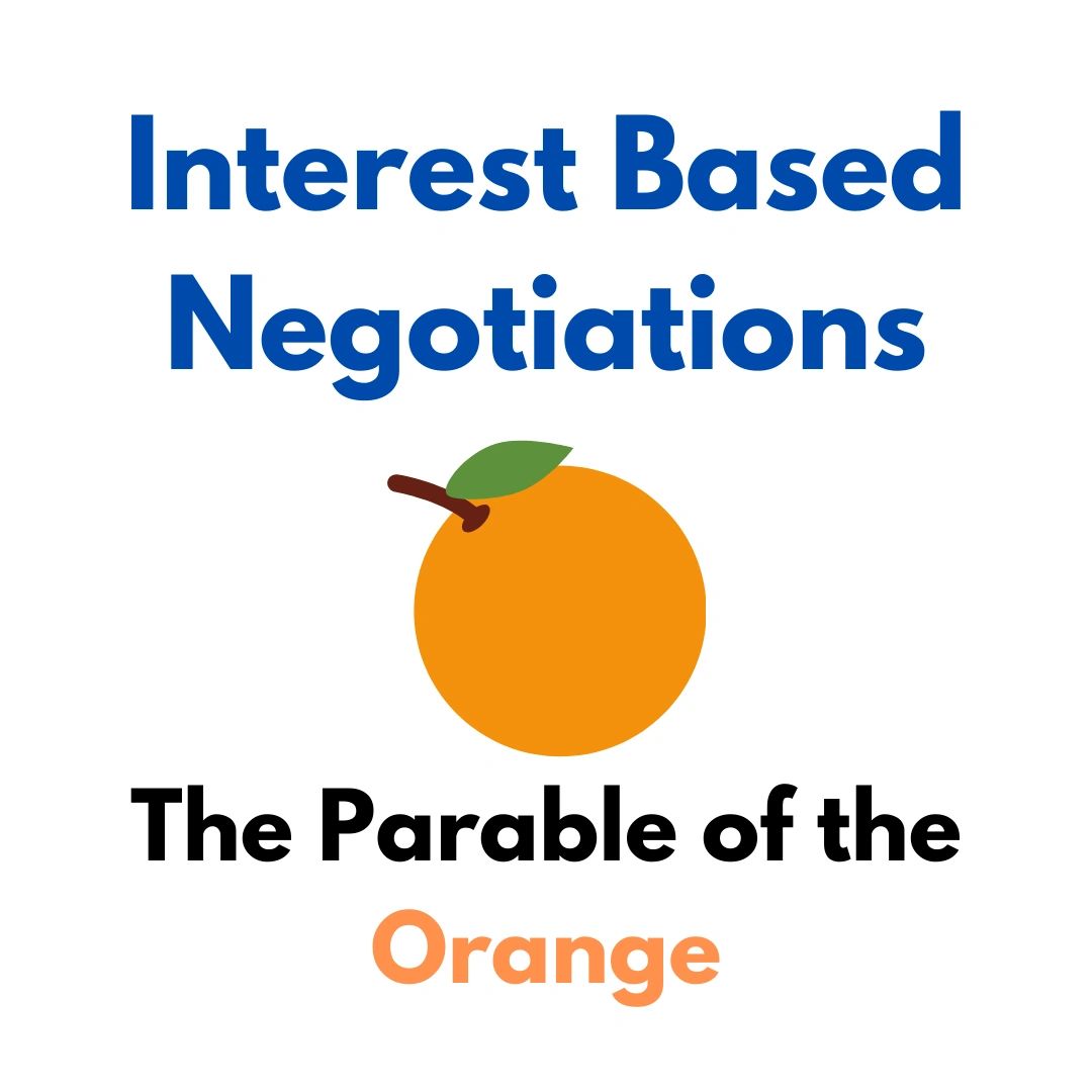 The Parable of the Orange (Tale of Interest Based Bargaining)