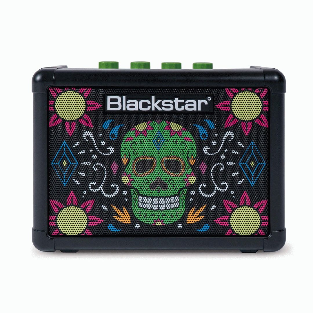 Blackstar 3 Watt 2 Channel Mini Amp - Battery Powered - Sugar Skull