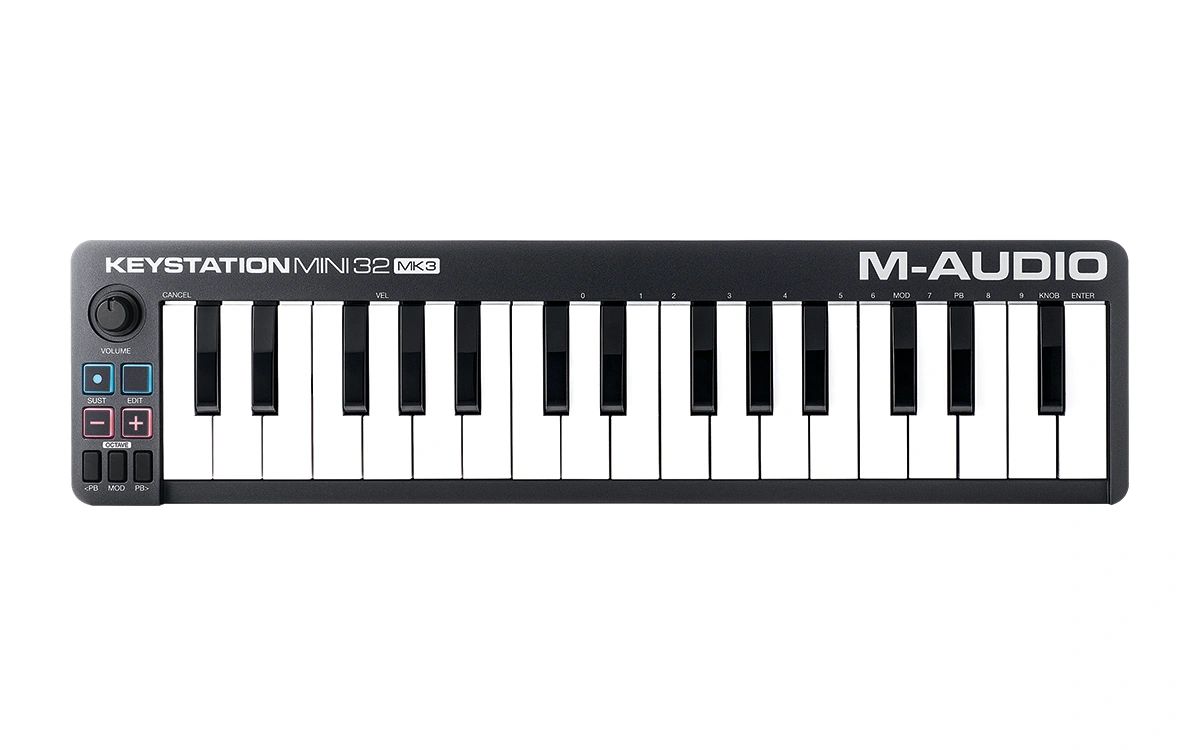 M-Audio Keystation Mini 32 MK3 - 32 Key Mini USB MIDI Keyboard Controller