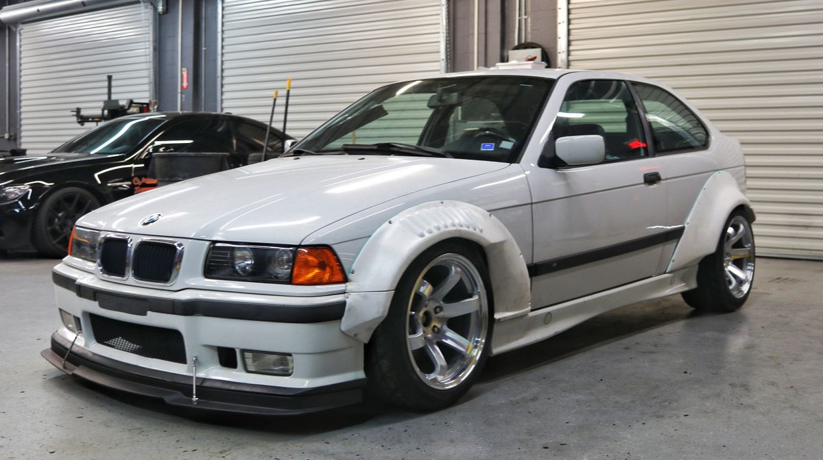 BMW E36 318ti Compact GTR-S Rivet On Front + Rear Fender Flares
