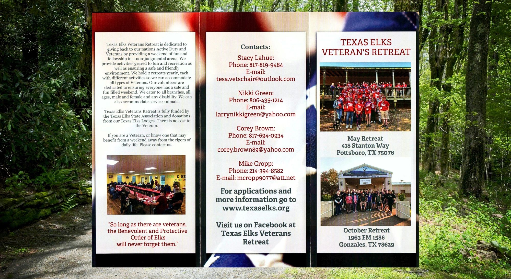 Veterans Retreat Brochure | texaselks.org