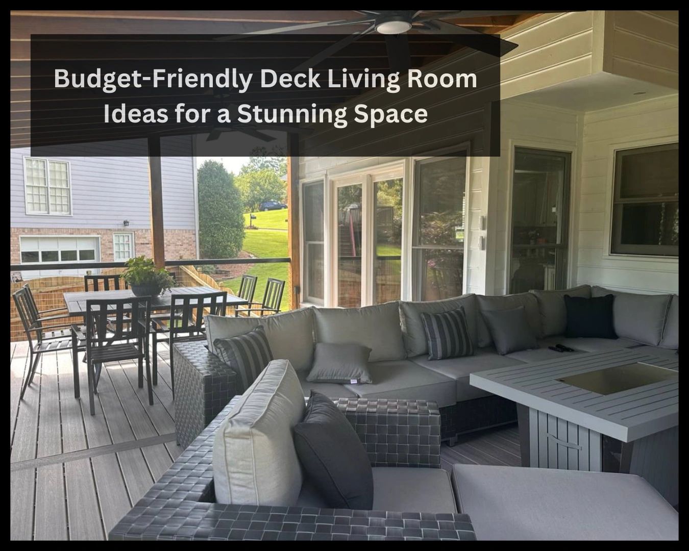 Budget-Friendly Deck Living Room Ideas for a Stunning Space