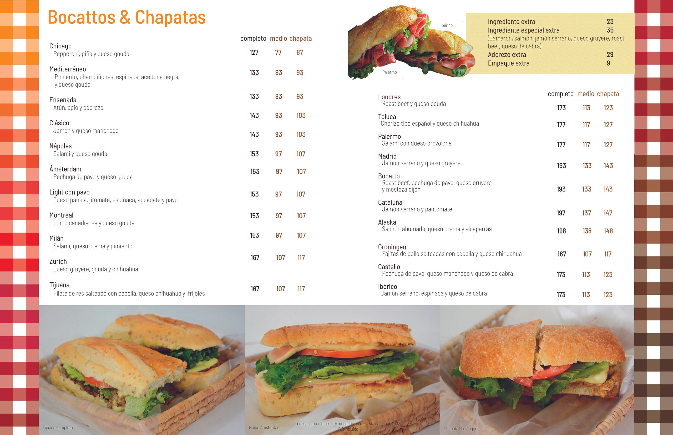 Bocattos y ciapattas