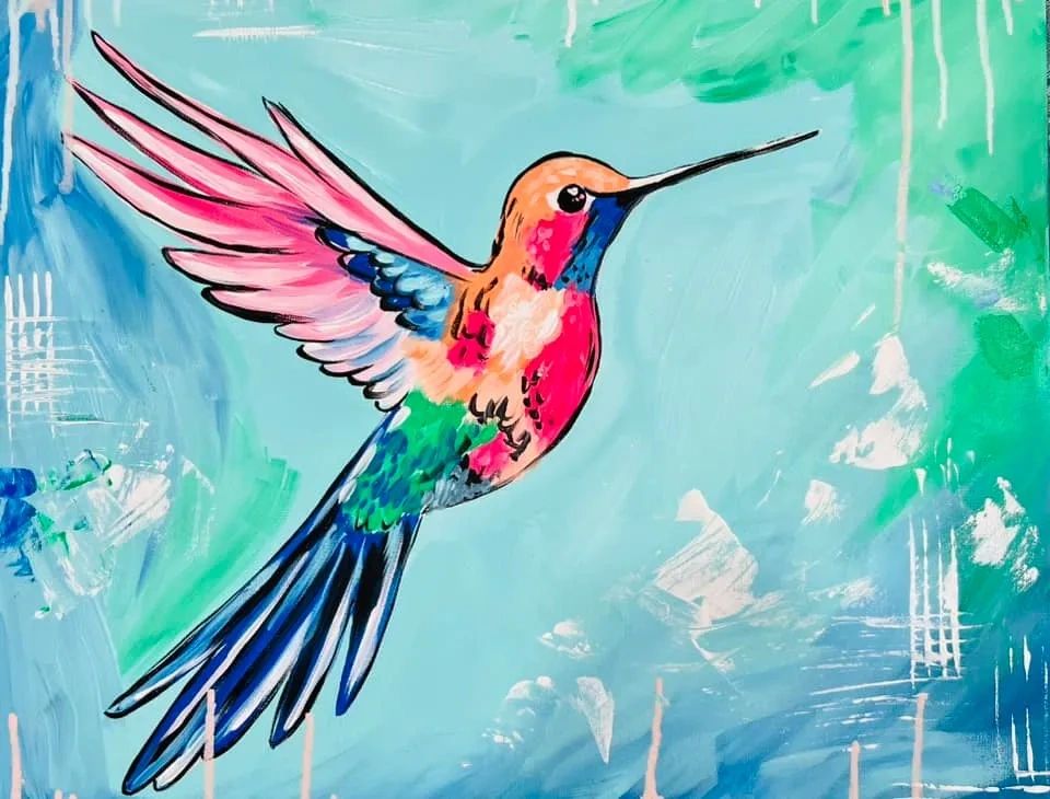 Hummingbird - Paint Party To Go
