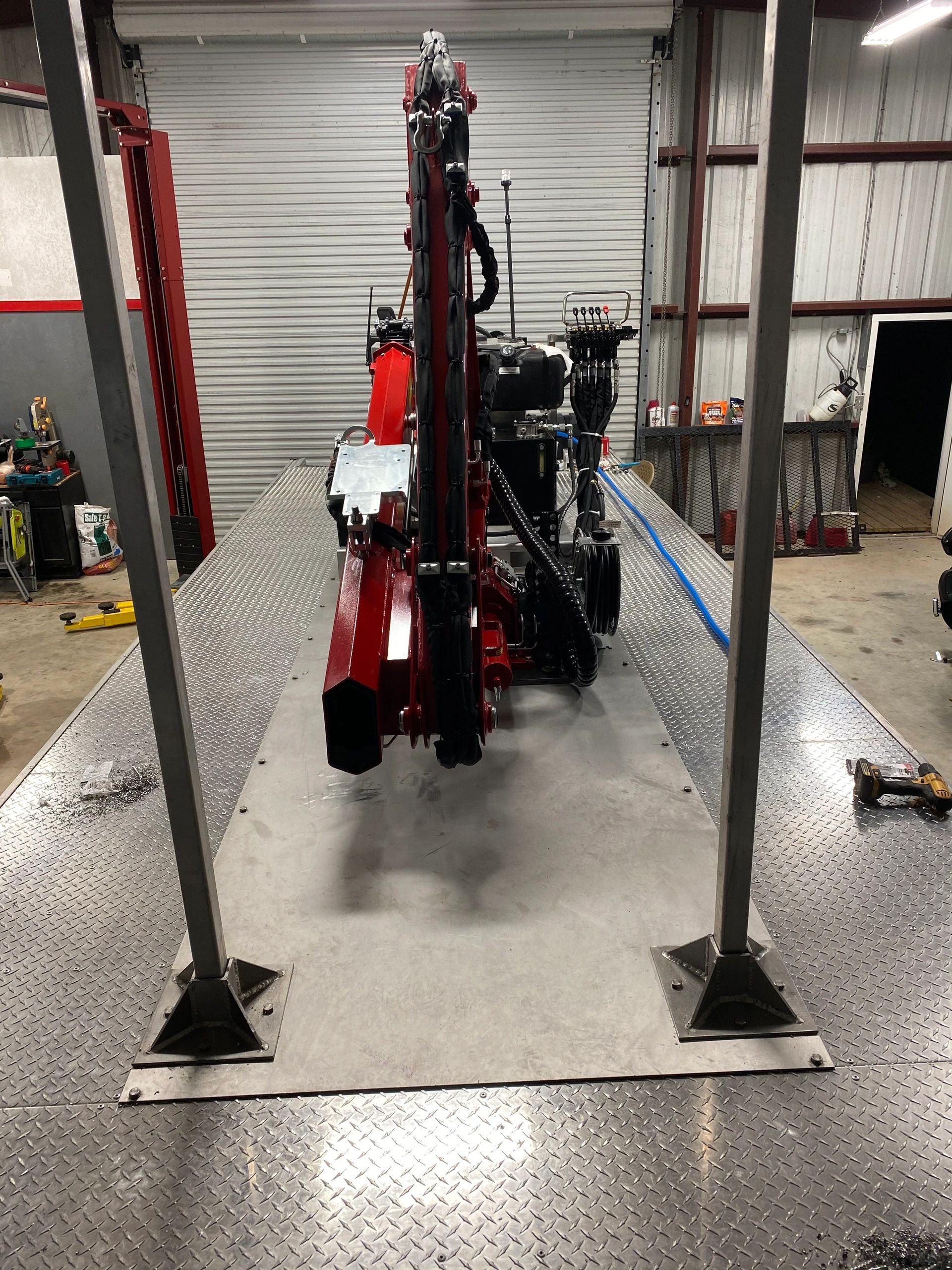 Pile Driving Spud Barge