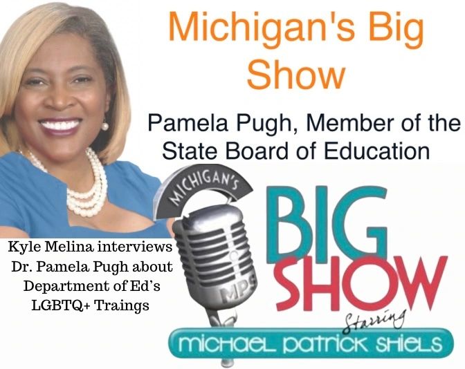 Pamela Talks MI Depart. of Ed LGBTQ+ Trainings on “MI Big Show”