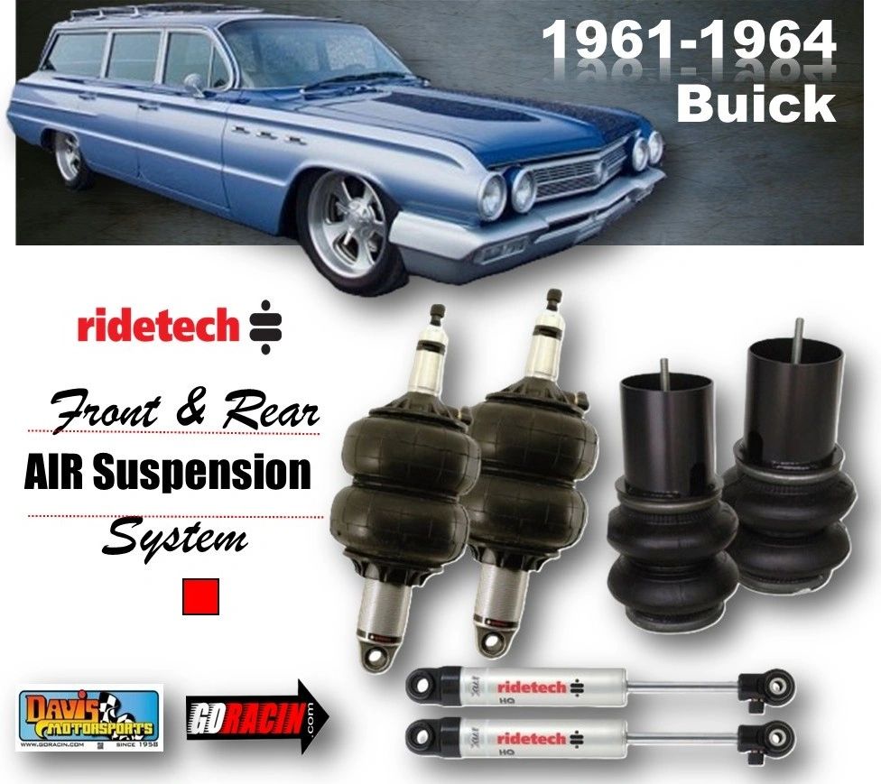 Ridetech Front & Rear Air Suspension System, 1961-1964 Buick Fullsize ...