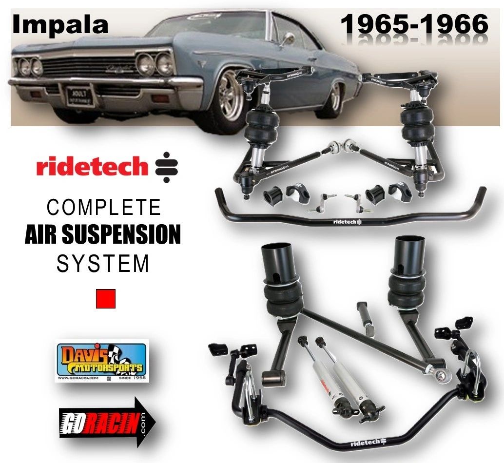 Ridetech Air Suspension System, 1965-1966 Chevrolet, Impala, Caprice ...