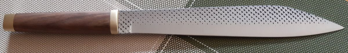 Farrier's Rasp Seax with Leather Sheath