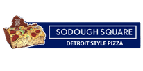 House made Detroit style pizza at SoDough Square