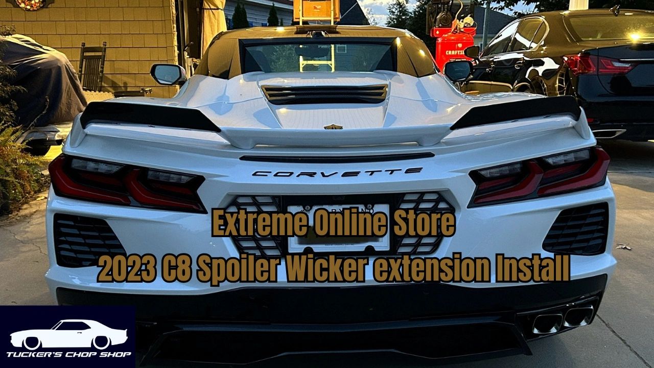 C8 Corvette Rear Spoiler Wicker Install