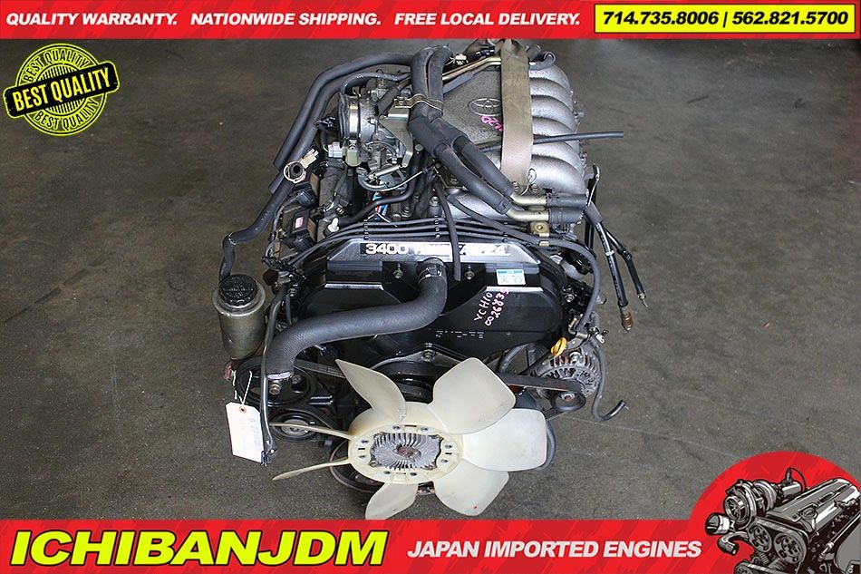 JDM 5VZ-FE TOYOTA ENGINE 95-04 TACOMA 96-02 4RUNNER 95-98 T100 3.4L V6 ...