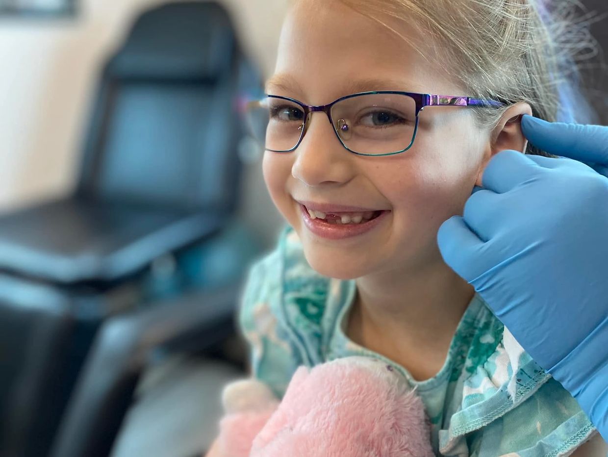 Children's ear piercing