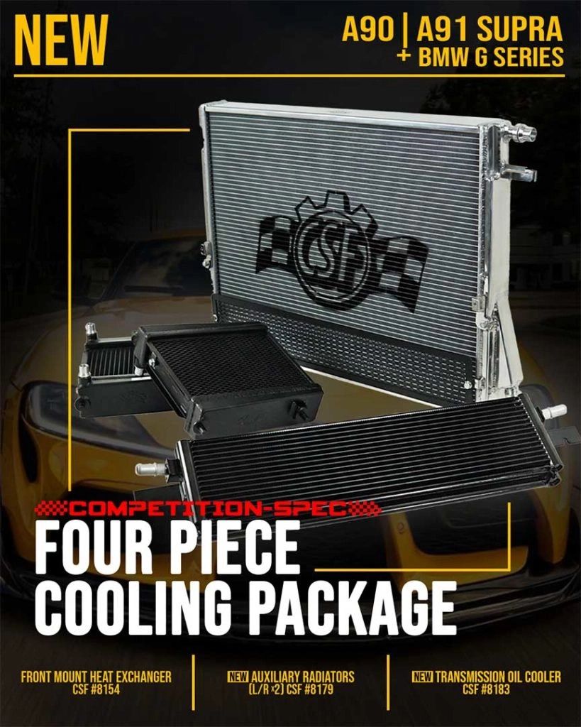 CSF A90/A91 GR Supra Competition-Spec Four-Piece Cooling Package