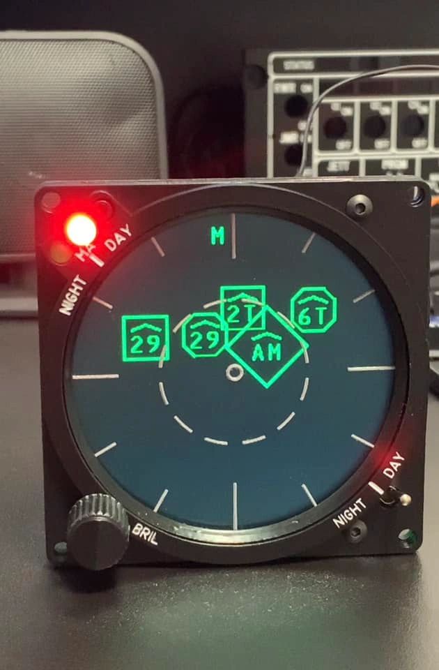 RWR Azimuth Indicator ALR-93 F-16 HAF style