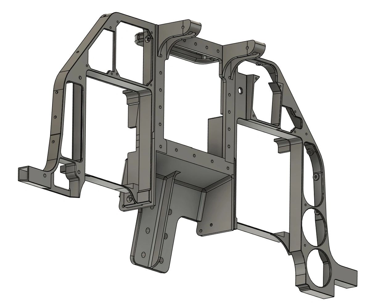 3D files for the Aluminium F-16C Central Frames