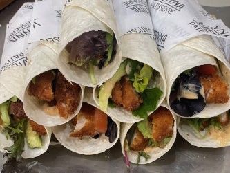 Chicken Schnitzel Wrap