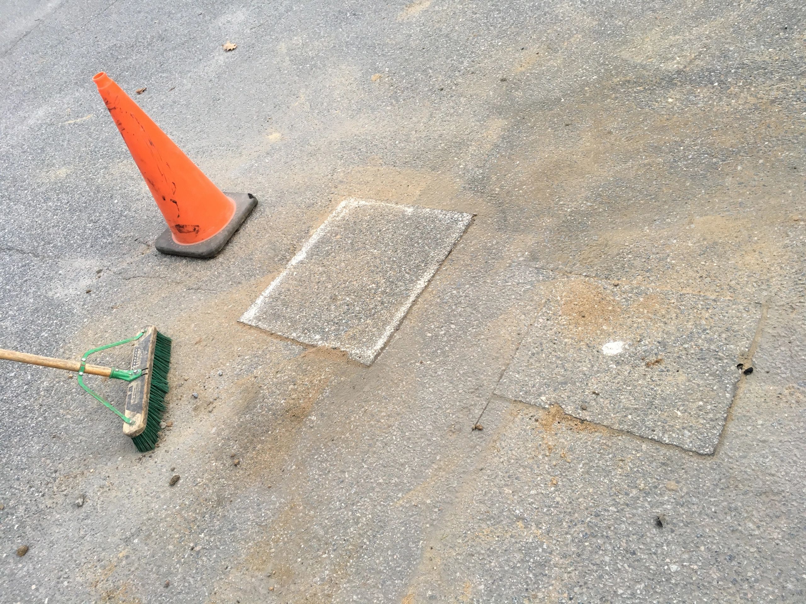 Cutting Through Pavement