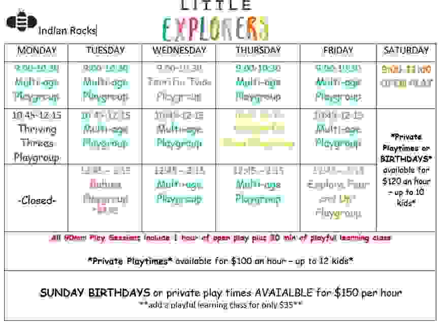Play Sessions | Little Explorers